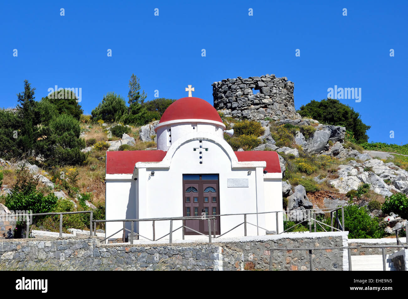 Chapel crete mountain hi-res stock photography and images - Alamy