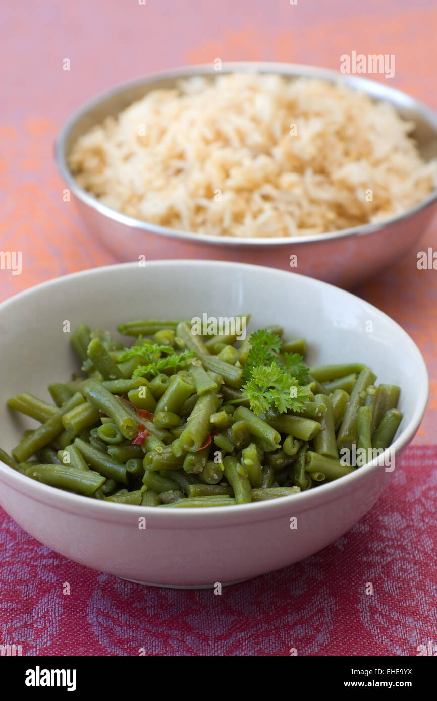 Grüne Bohnen - Green Beans Stock Photo - Alamy
