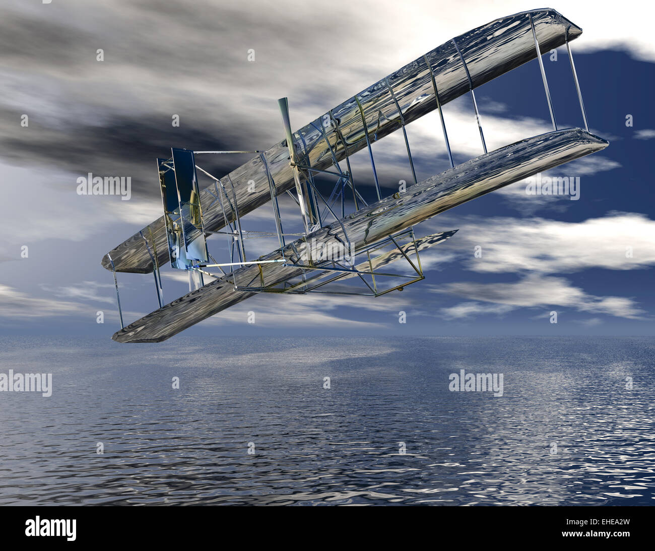 Old aircraft double decker hi-res stock photography and images - Alamy