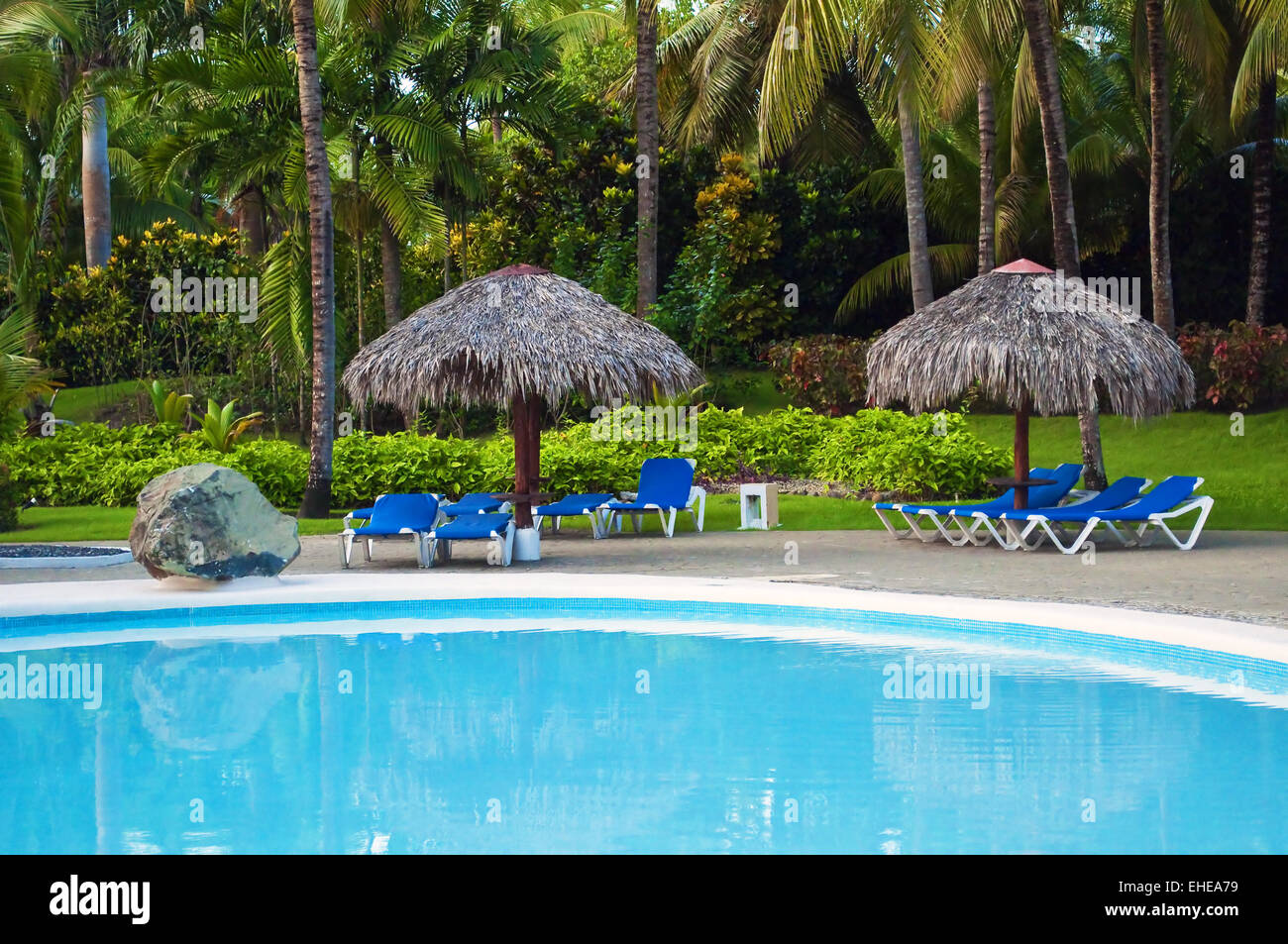 Pool at holiday resort Stock Photo - Alamy