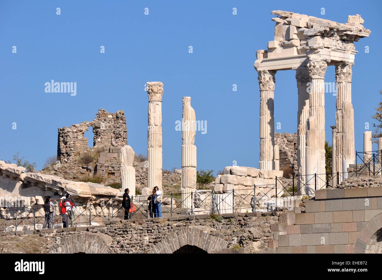 Pergamon,ruins of Pergamo, turkey Stock Photo - Alamy