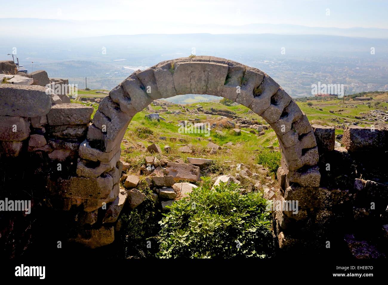 Pergamon,ruins of Pergamo, turkey Stock Photo - Alamy
