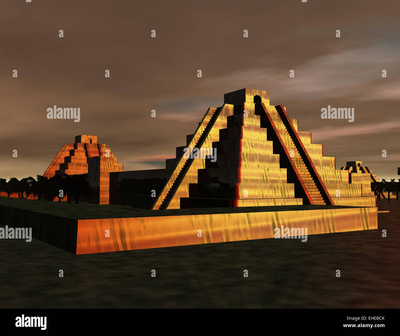 Gold pyramids hi-res stock photography and images - Alamy