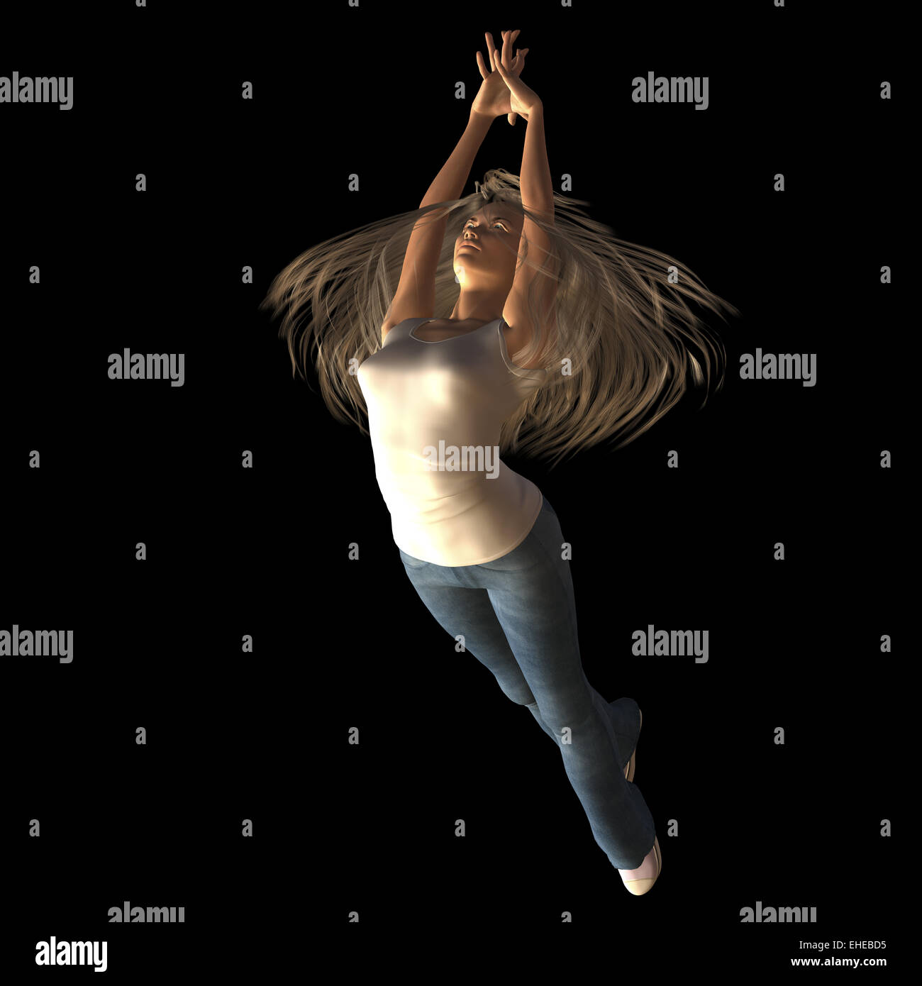 Woman dancing wildly hi-res stock photography and images - Alamy