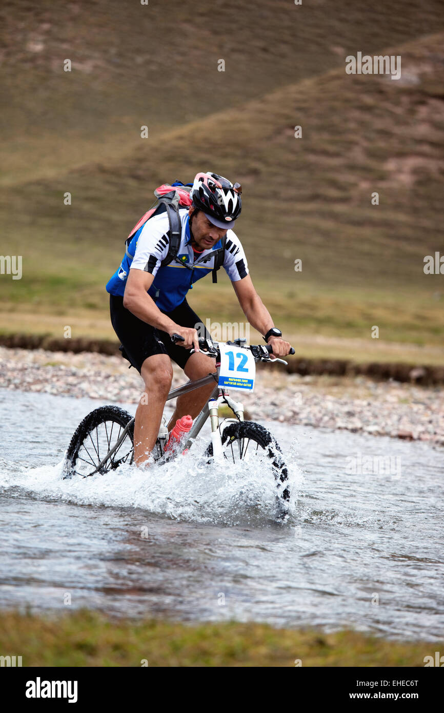 Adventure mountain bike competition Stock Photo - Alamy