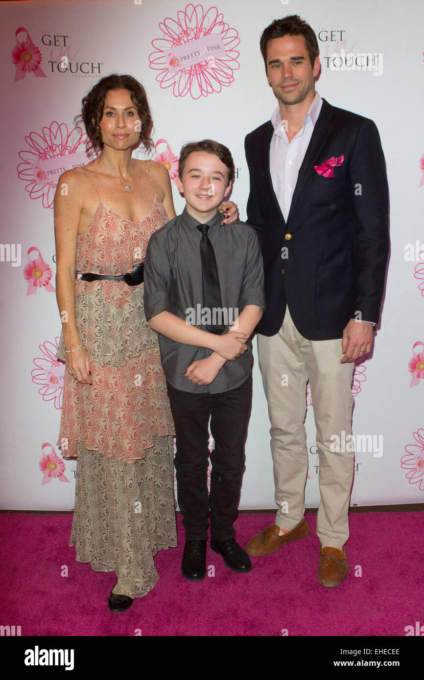 Los Angeles, California, USA. 12th Mar, 2015. Minnie Driver, Benjamin ...