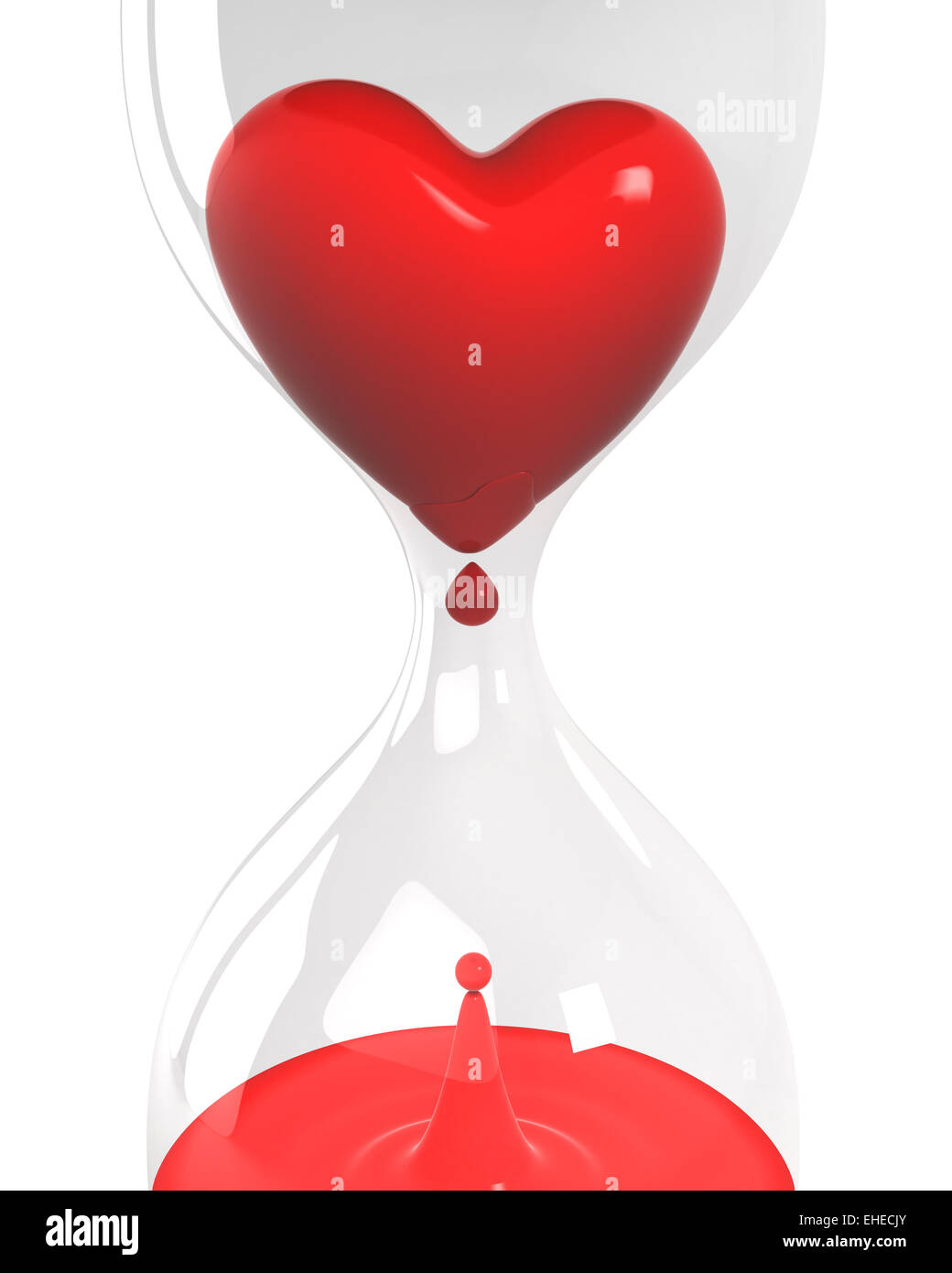 Hourglass heart hi-res stock photography and images - Alamy