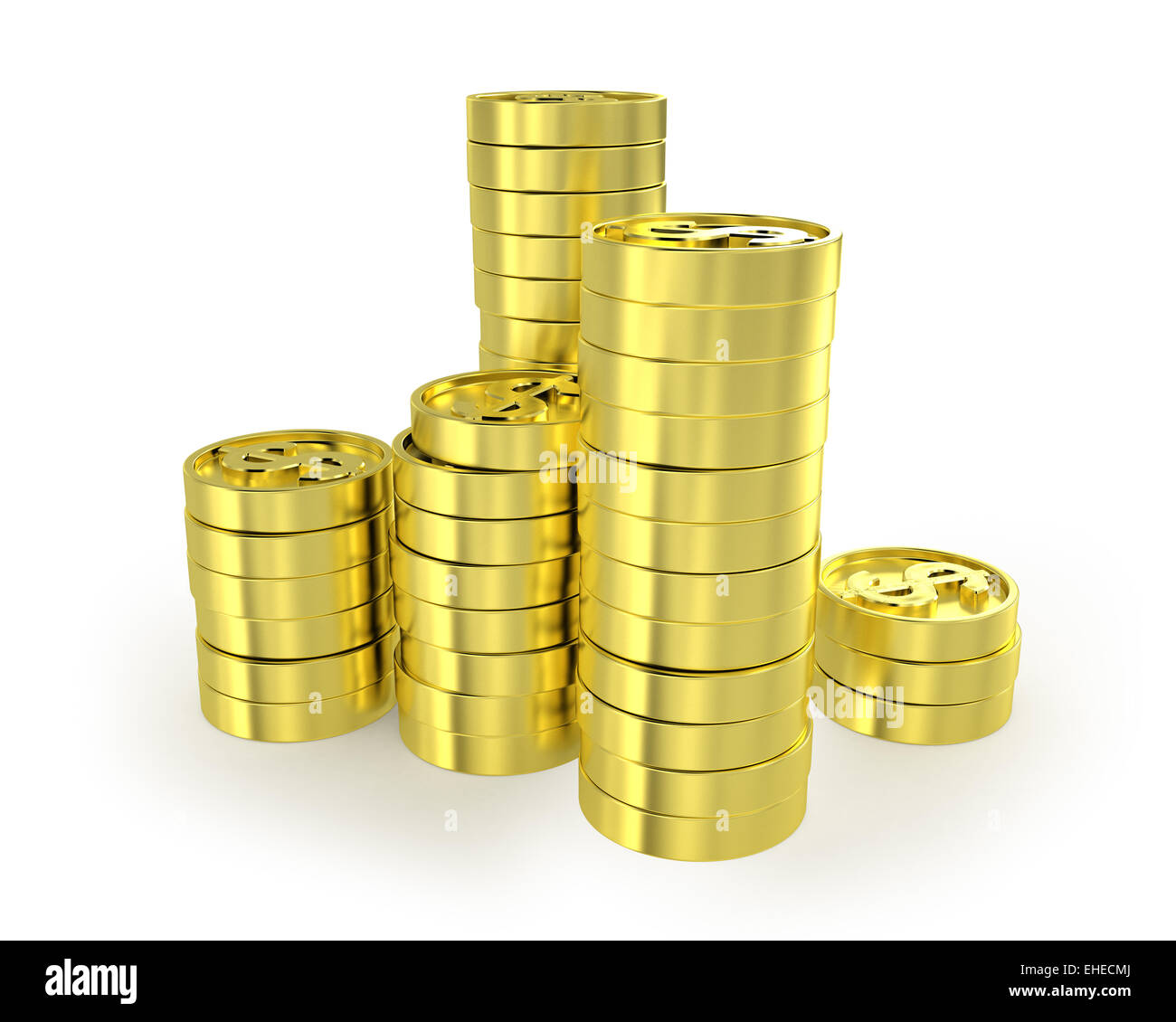 Golden columns Cut Out Stock Images & Pictures - Alamy