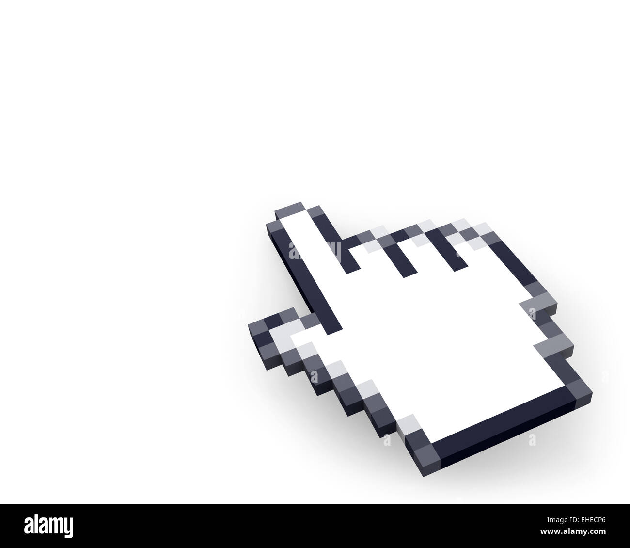 Hand cursor pixelated hi-res stock photography and images - Alamy