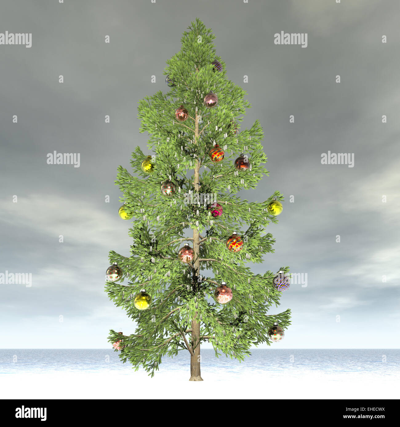 Christbaum illustration hi-res stock photography and images - Alamy