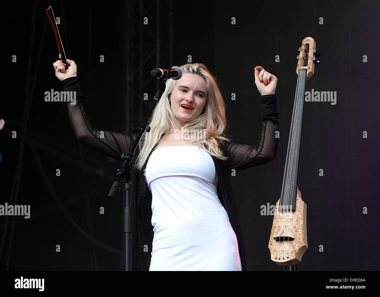 Clean Bandit and DJ Yoda performing on the main stage during Day Three ...