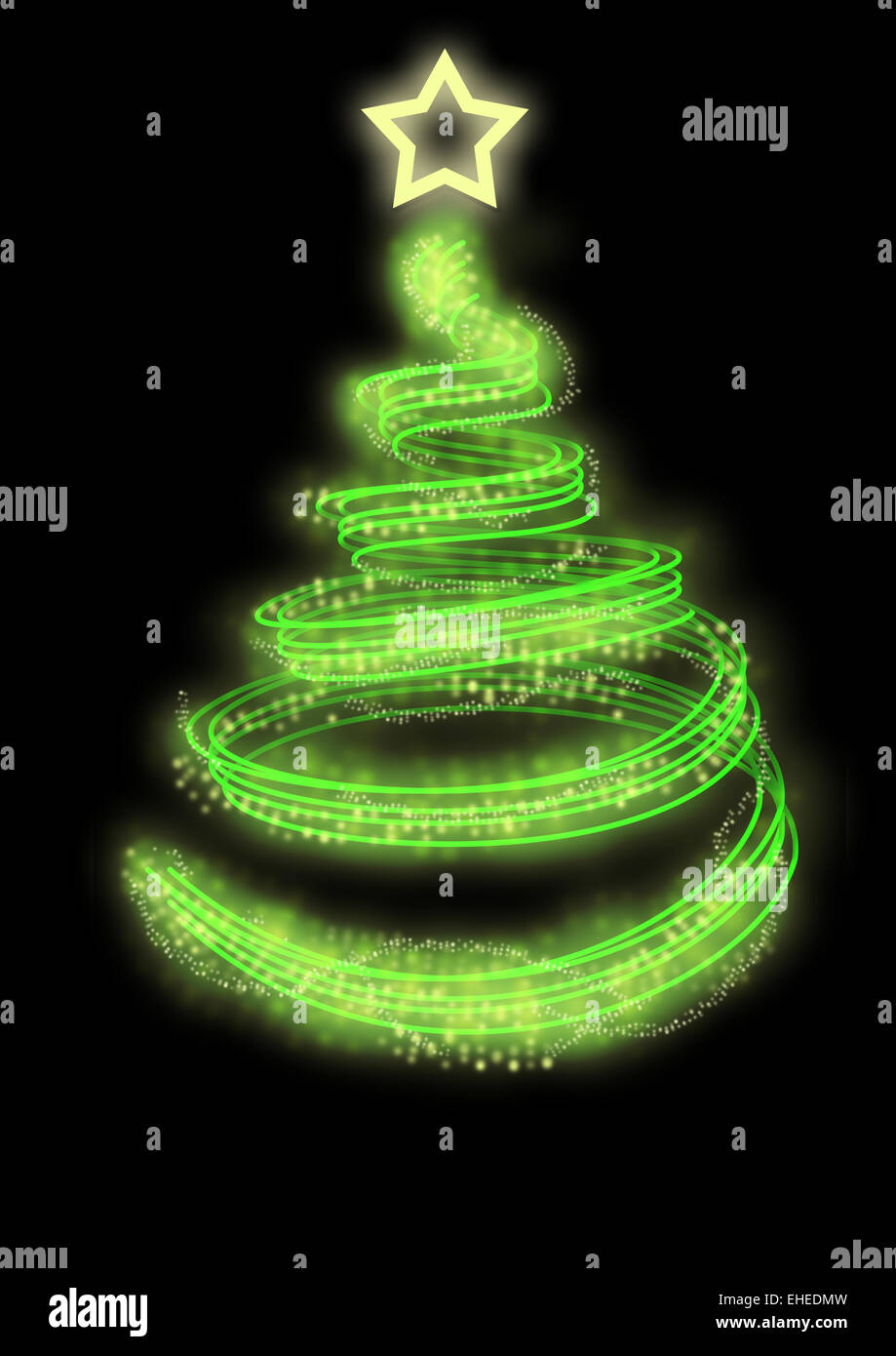 Abstract christmas tree hi-res stock photography and images - Alamy