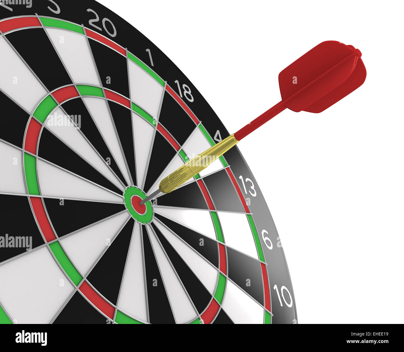 Dart stuck in a board diagonal view Stock Photo - Alamy