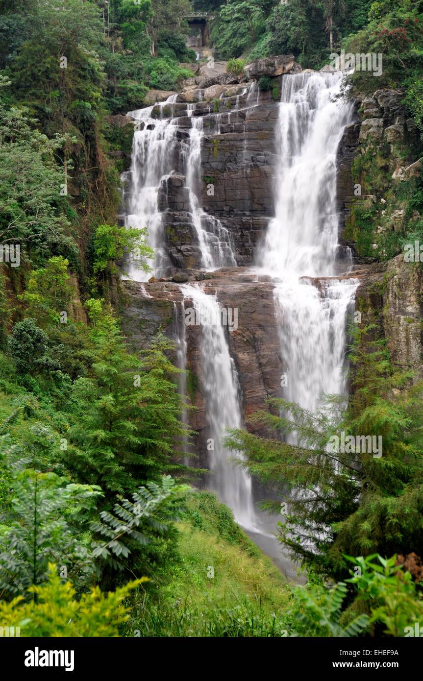 Ramboda waterfall sri lanka Stock Photo - Alamy