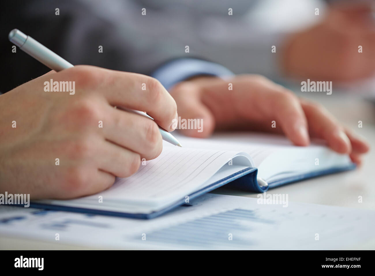Close up male hand writing hi-res stock photography and images - Alamy
