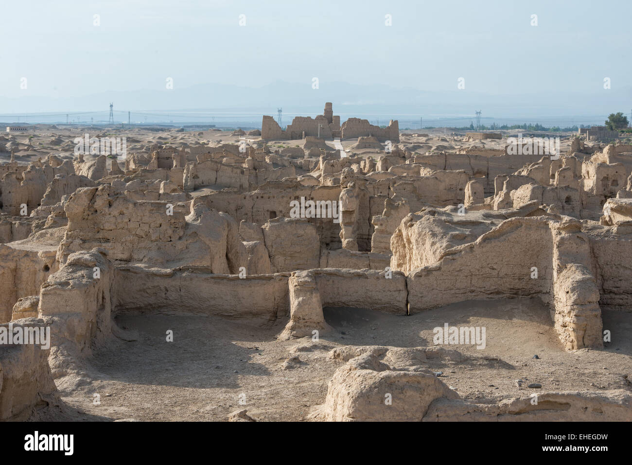 Panoramic View, Turpan, Gaochang Ruins Stock Photo - Alamy