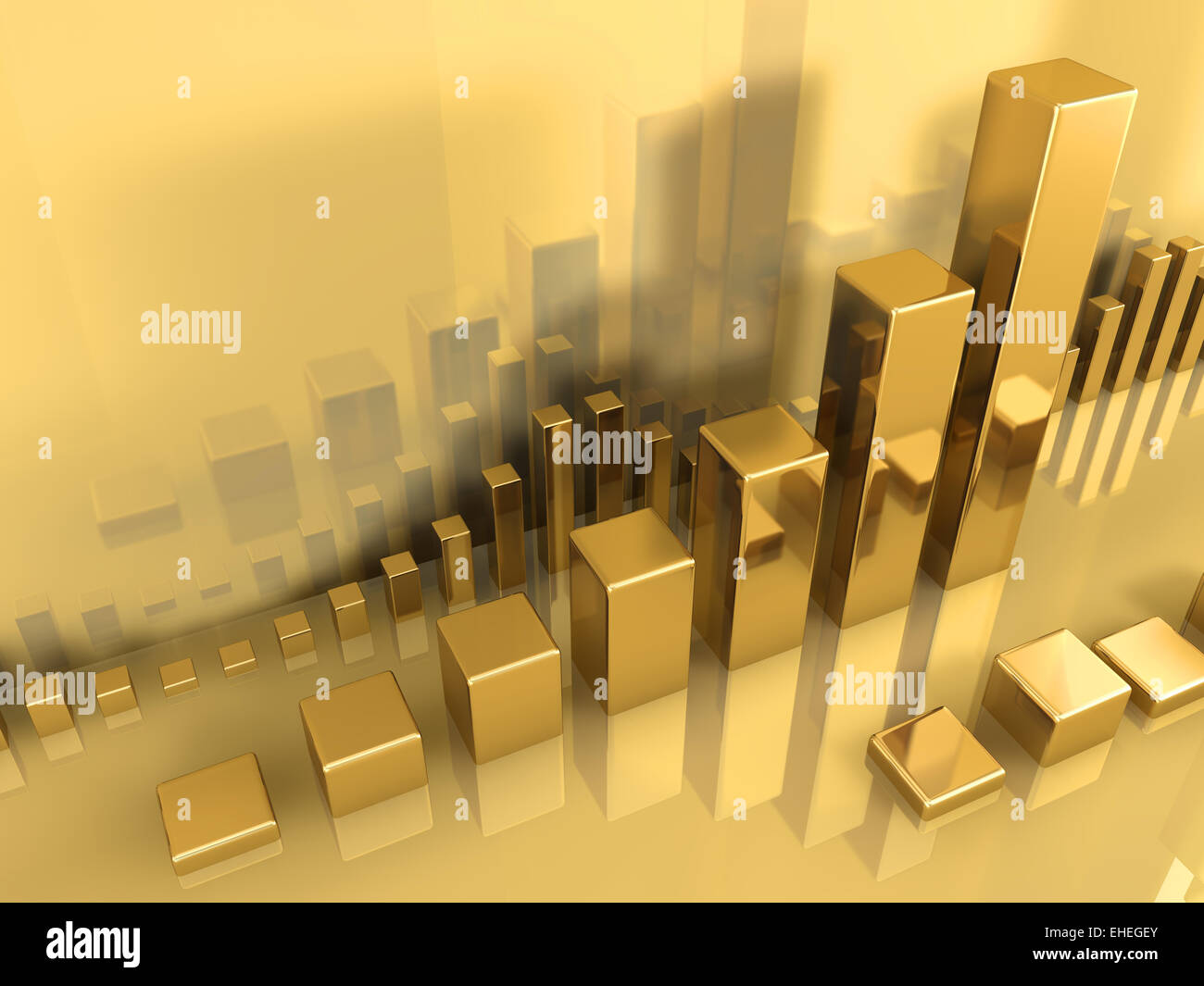 Gold chart and graph hi-res stock photography and images - Alamy