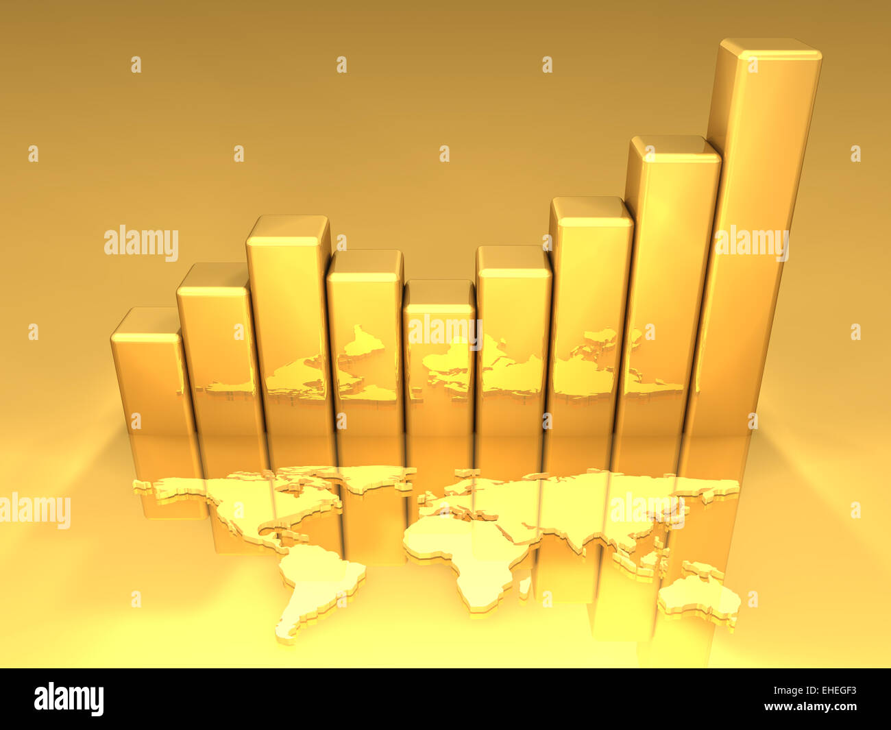 Gold chart and graph hi-res stock photography and images - Alamy