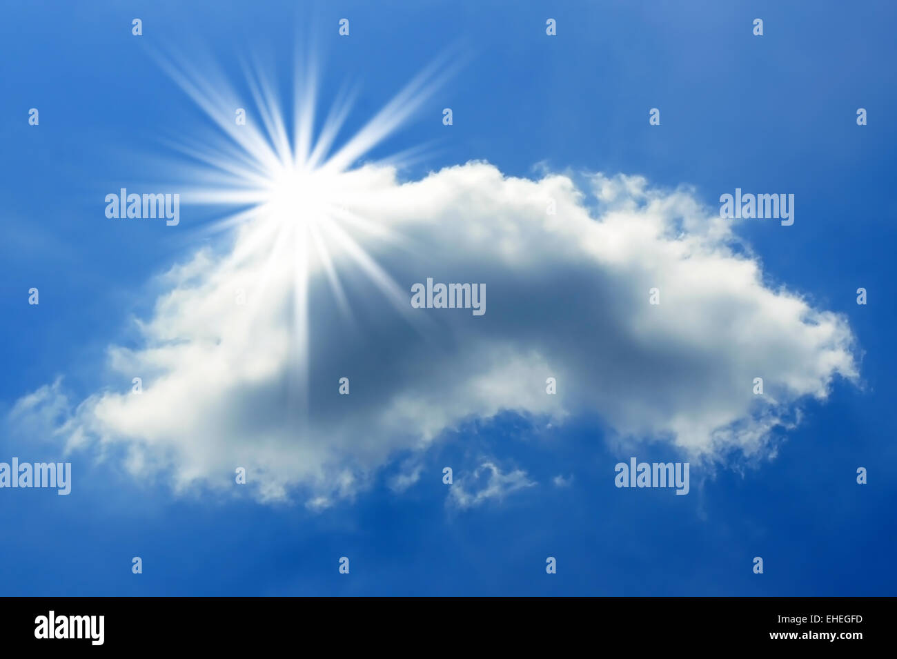 Sun and Cloud Stock Photo - Alamy