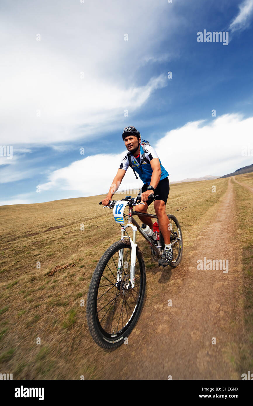 Mountain bike competition Stock Photo - Alamy