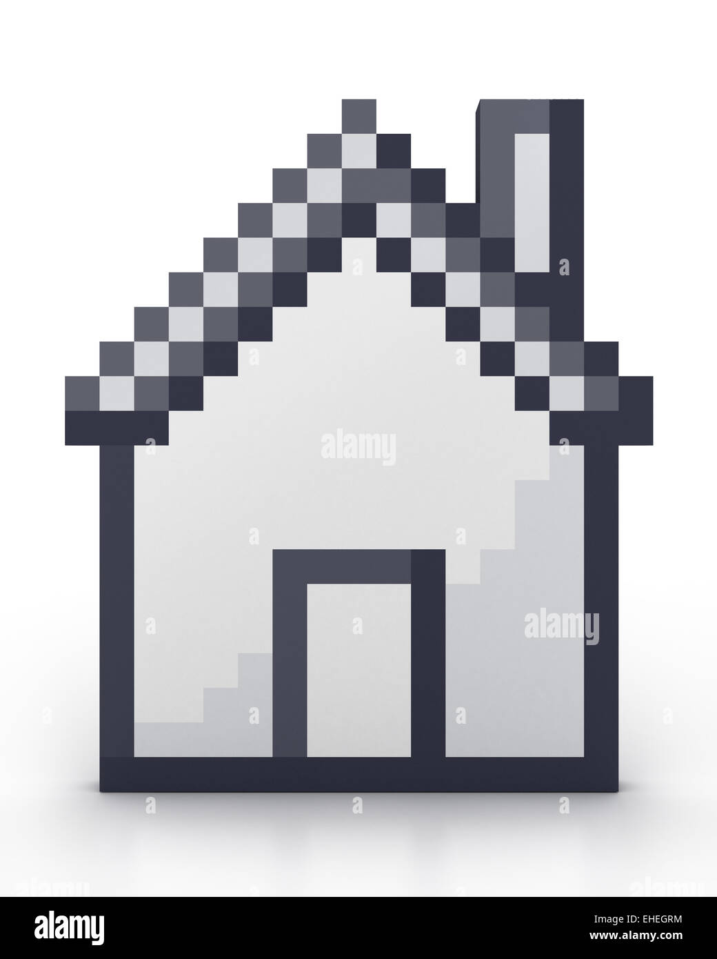 Frontal house Cut Out Stock Images & Pictures - Alamy