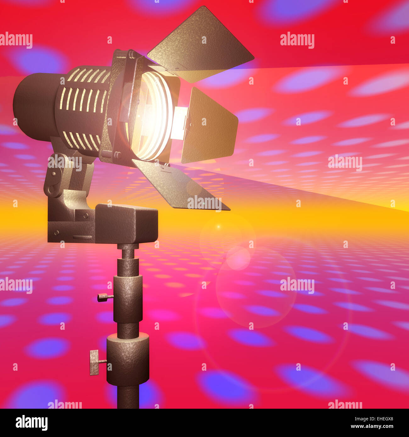 Digital visualization of a spotlight Stock Photo - Alamy