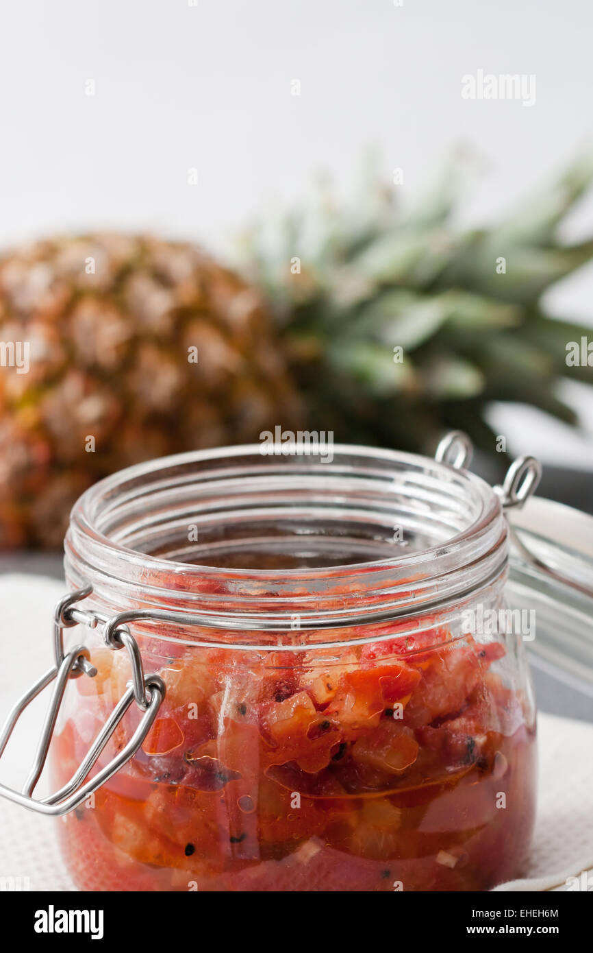 Indian pineapple chutney hi-res stock photography and images - Alamy