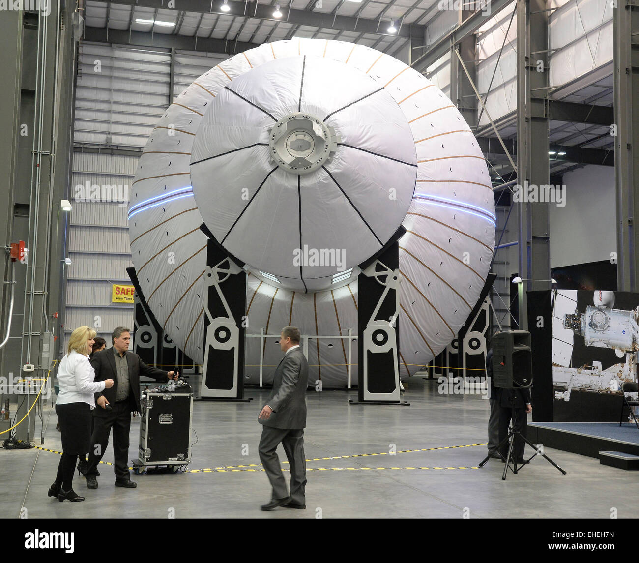 Las Vegas NV, USA. 12th Mar, 2015. Bigelow Aerospace displays for the ...