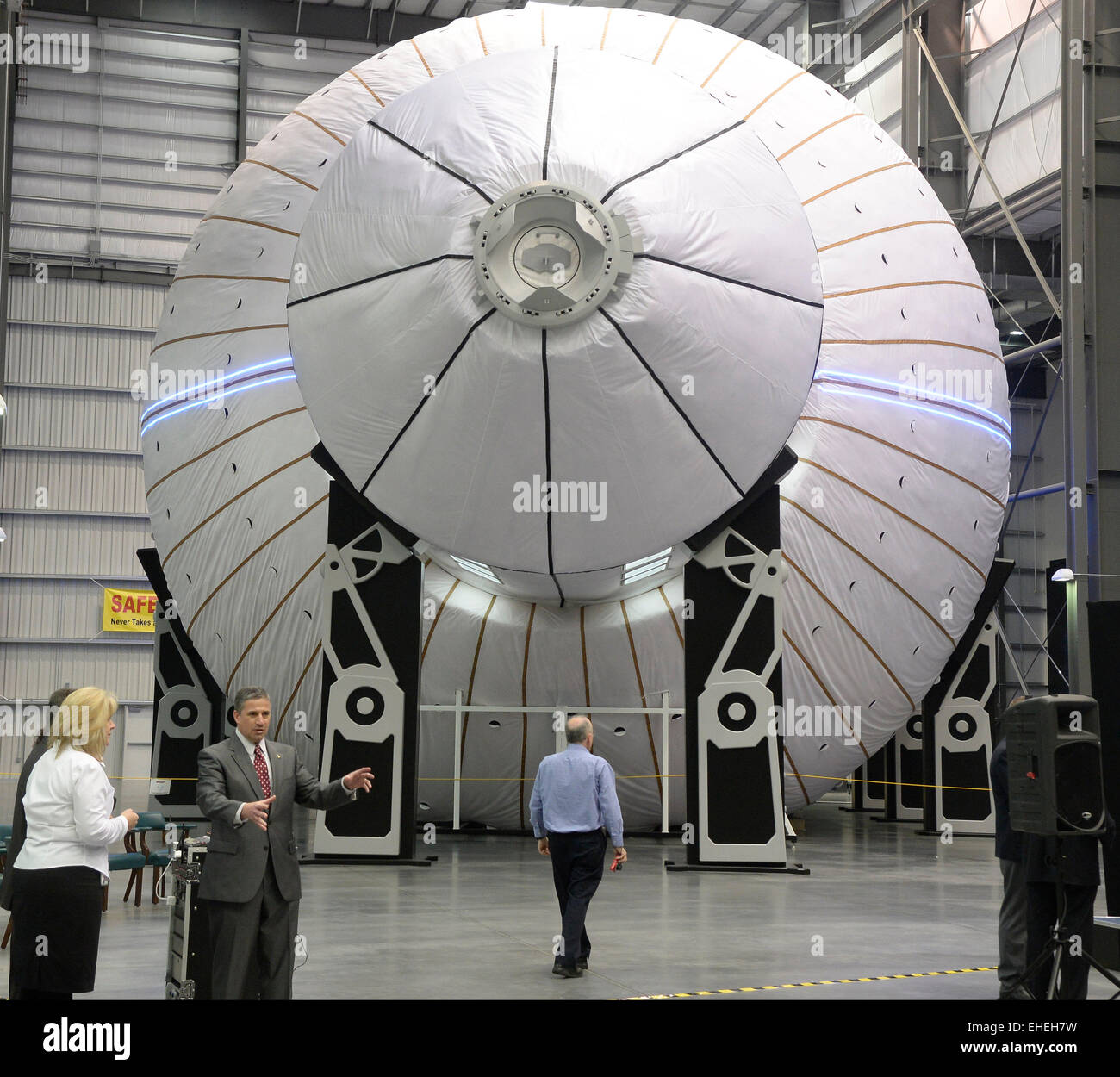 Las Vegas NV, USA. 12th Mar, 2015. Bigelow Aerospace displays for the ...