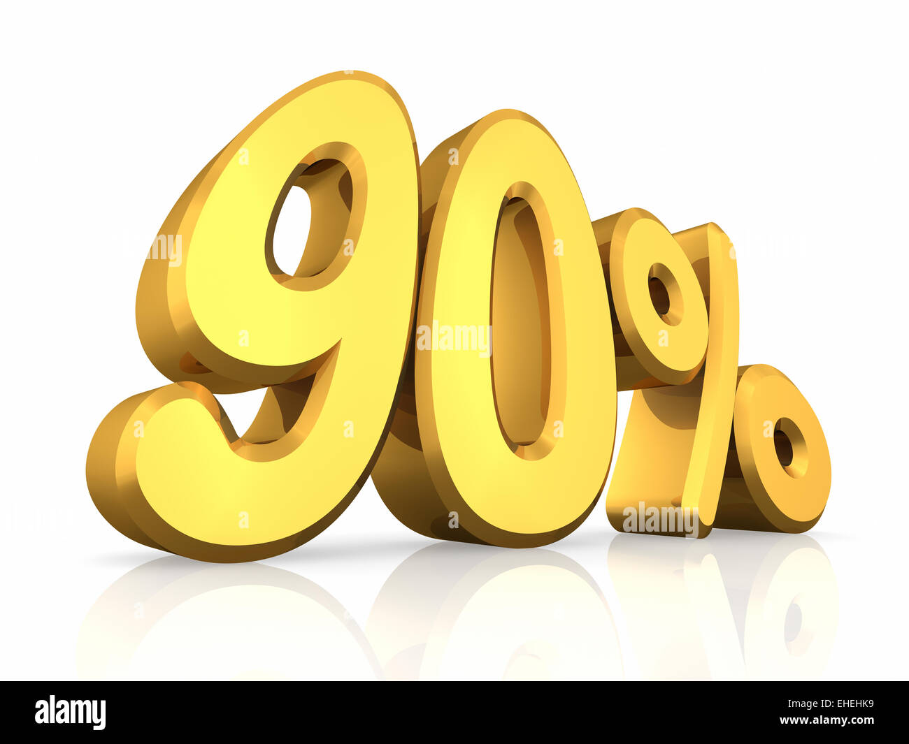 Gold Ninety Percent Stock Photo - Alamy