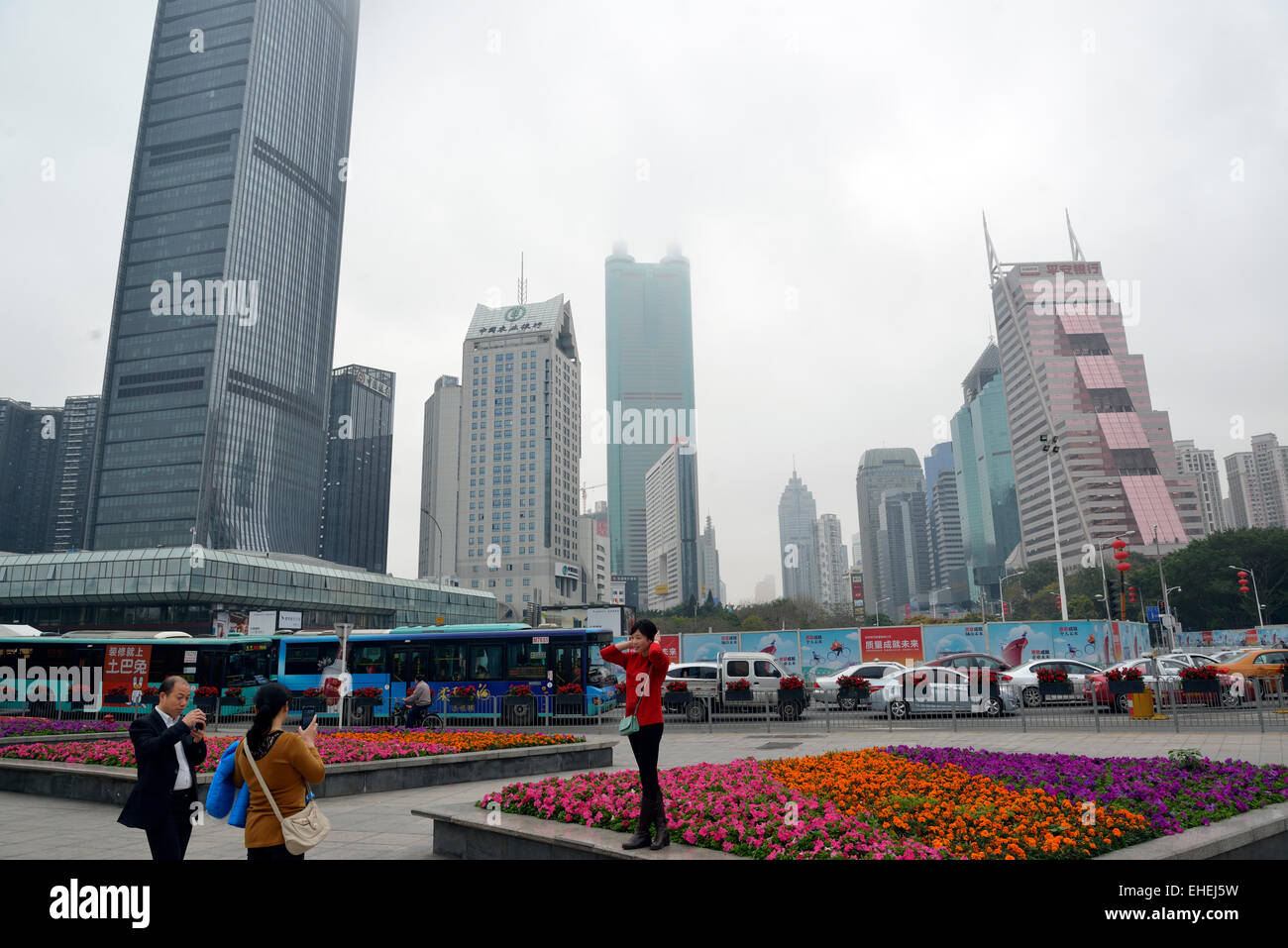 Skyscraper KK100 in Shenzhen, China Stock Photo - Alamy