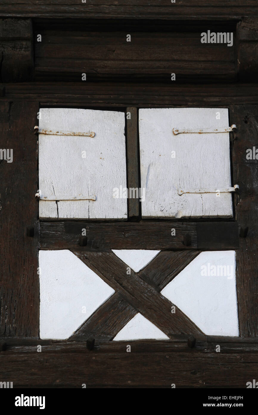 half-timber house, detail Stock Photo - Alamy