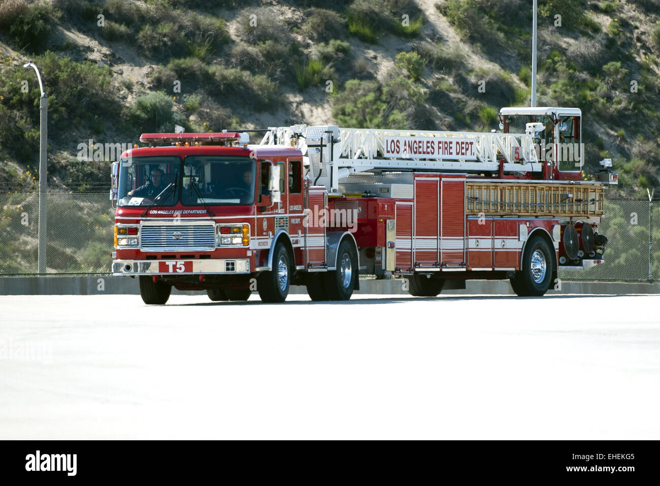 Fireman truck los angeles california hi-res stock photography and ...