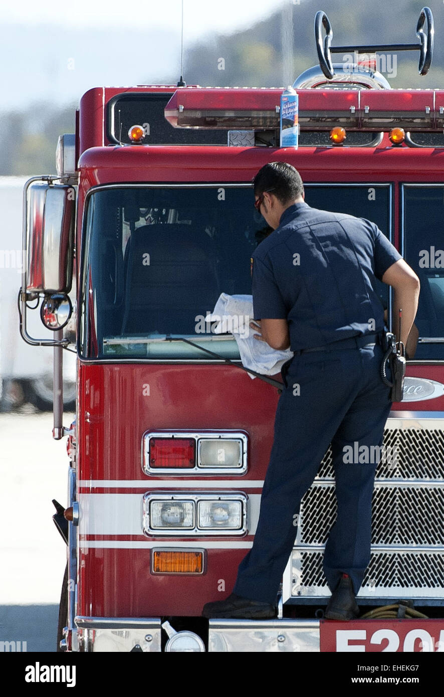 Fireman truck los angeles california hi-res stock photography and ...