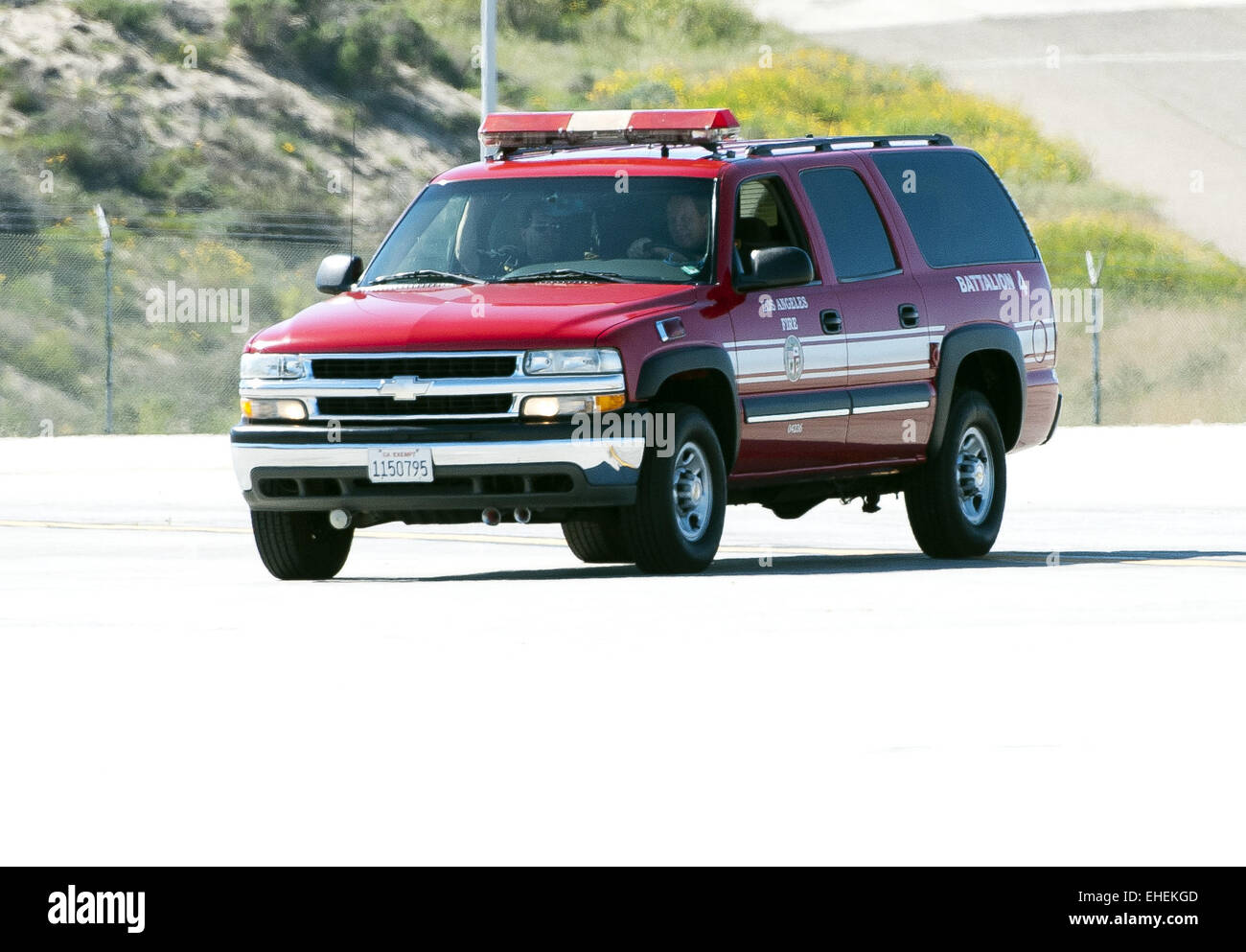 Fireman Truck Los Angeles California High Resolution Stock Photography ...