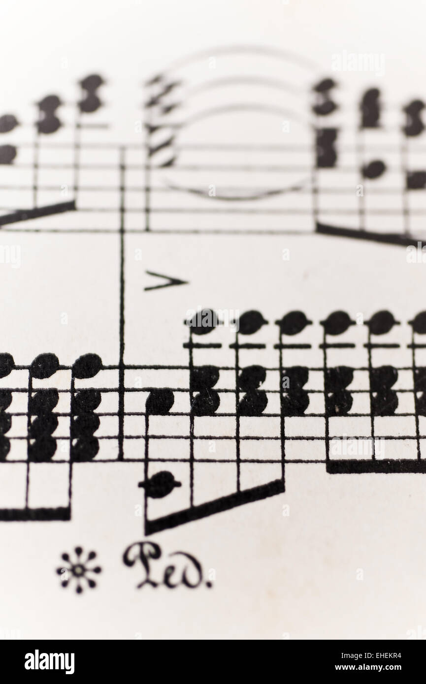 Notenblatt - Sheet of music Stock Photo - Alamy