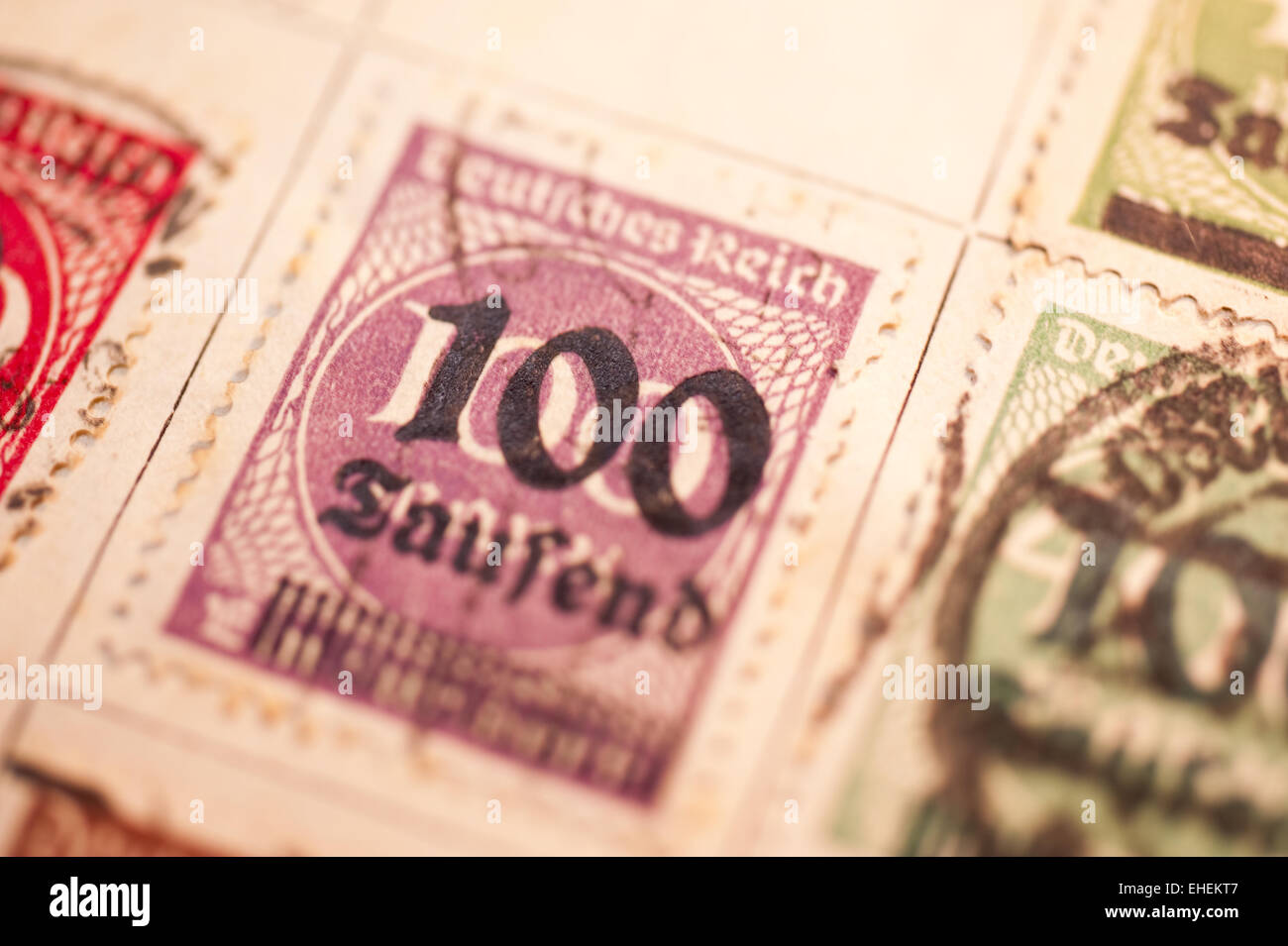 German stamps inflation hi-res stock photography and images - Alamy