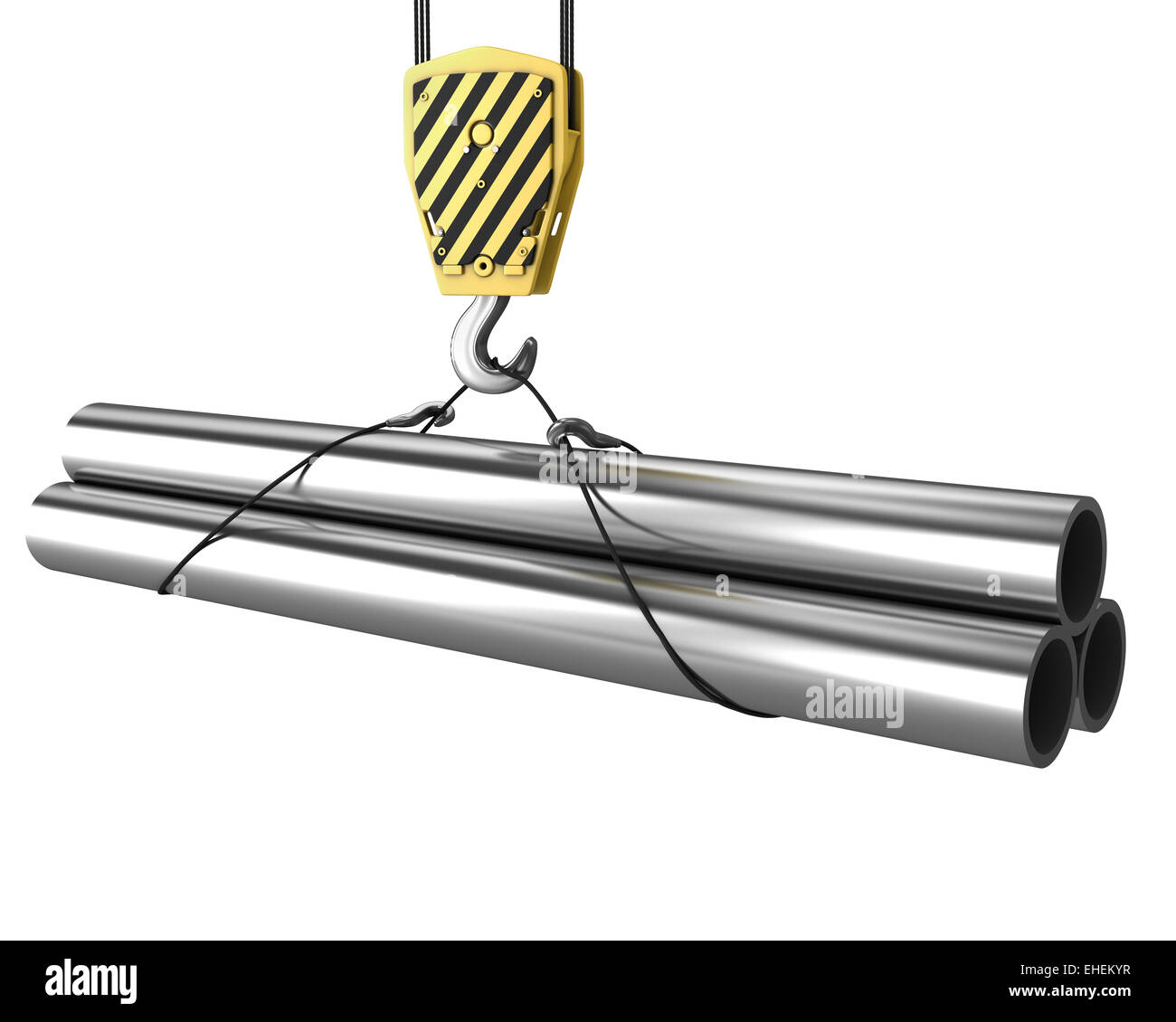 Lifting pipes Cut Out Stock Images & Pictures - Alamy