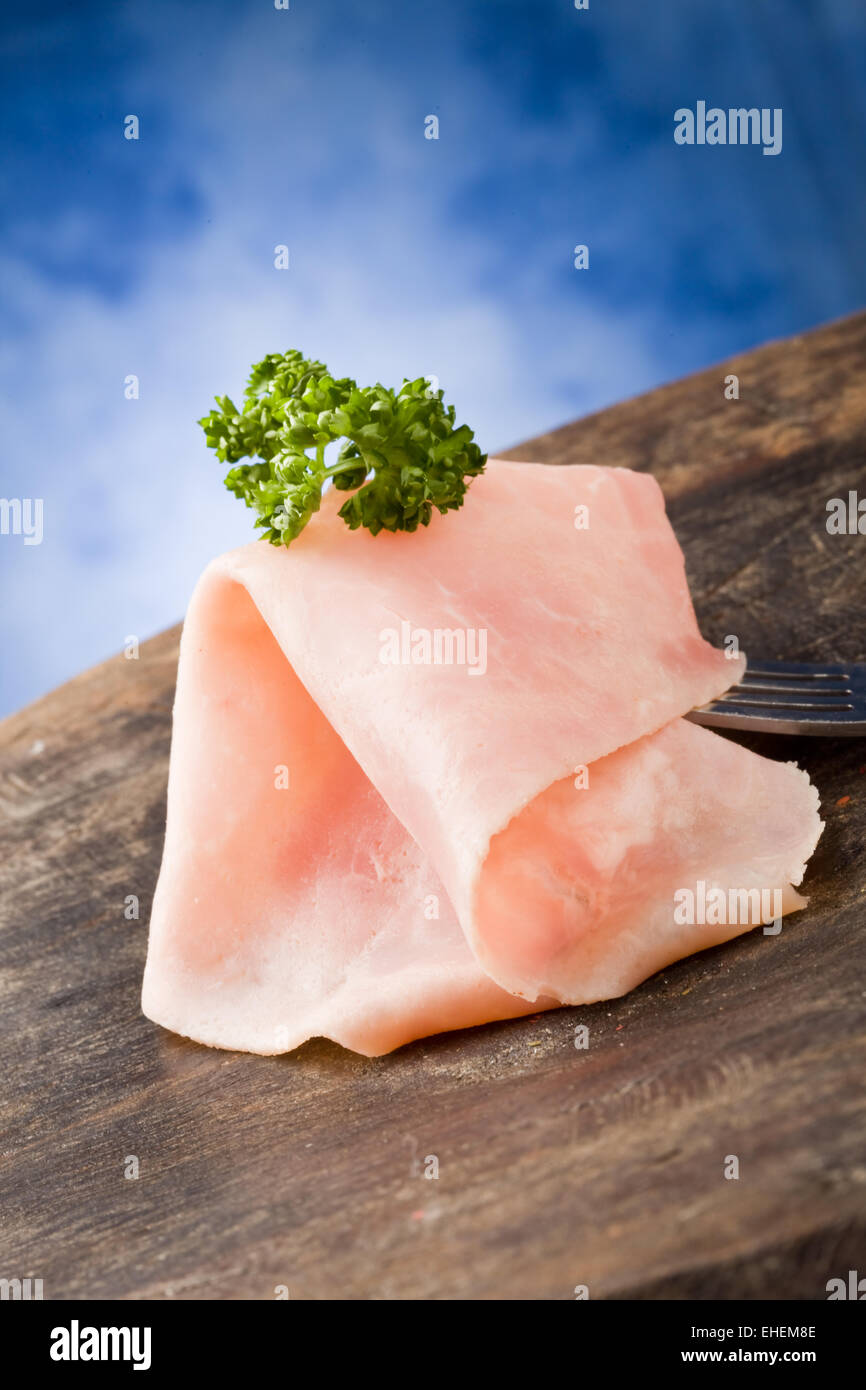 Ham slice hi-res stock photography and images - Alamy