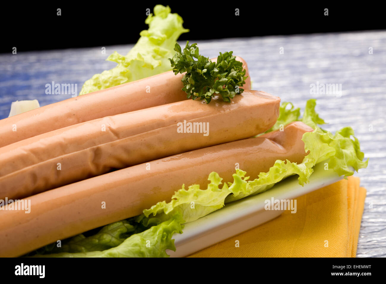 German sausages hi-res stock photography and images - Alamy