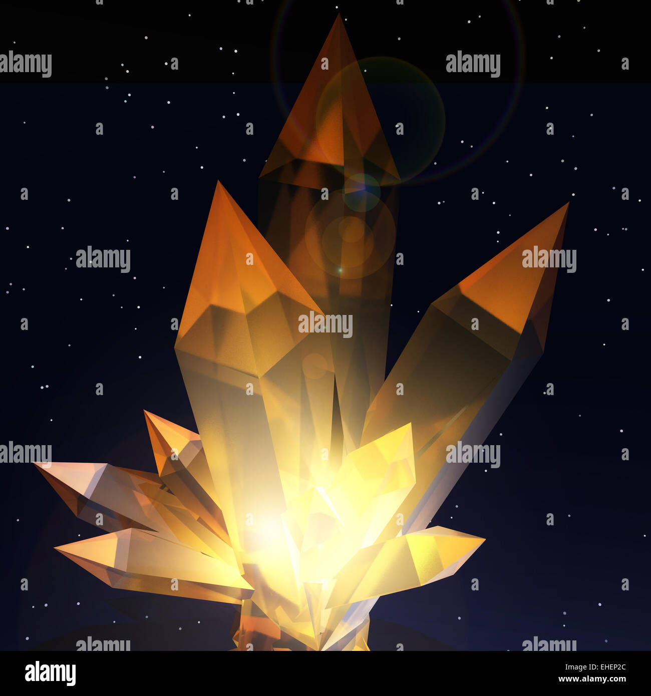 Crystal healing stones illustration hi-res stock photography and images ...