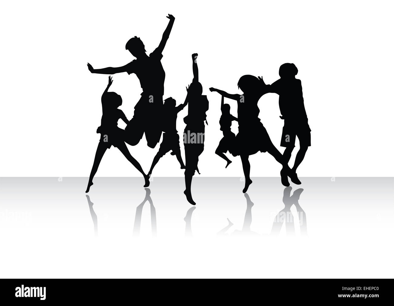 Group of peoples in dance Stock Photo - Alamy