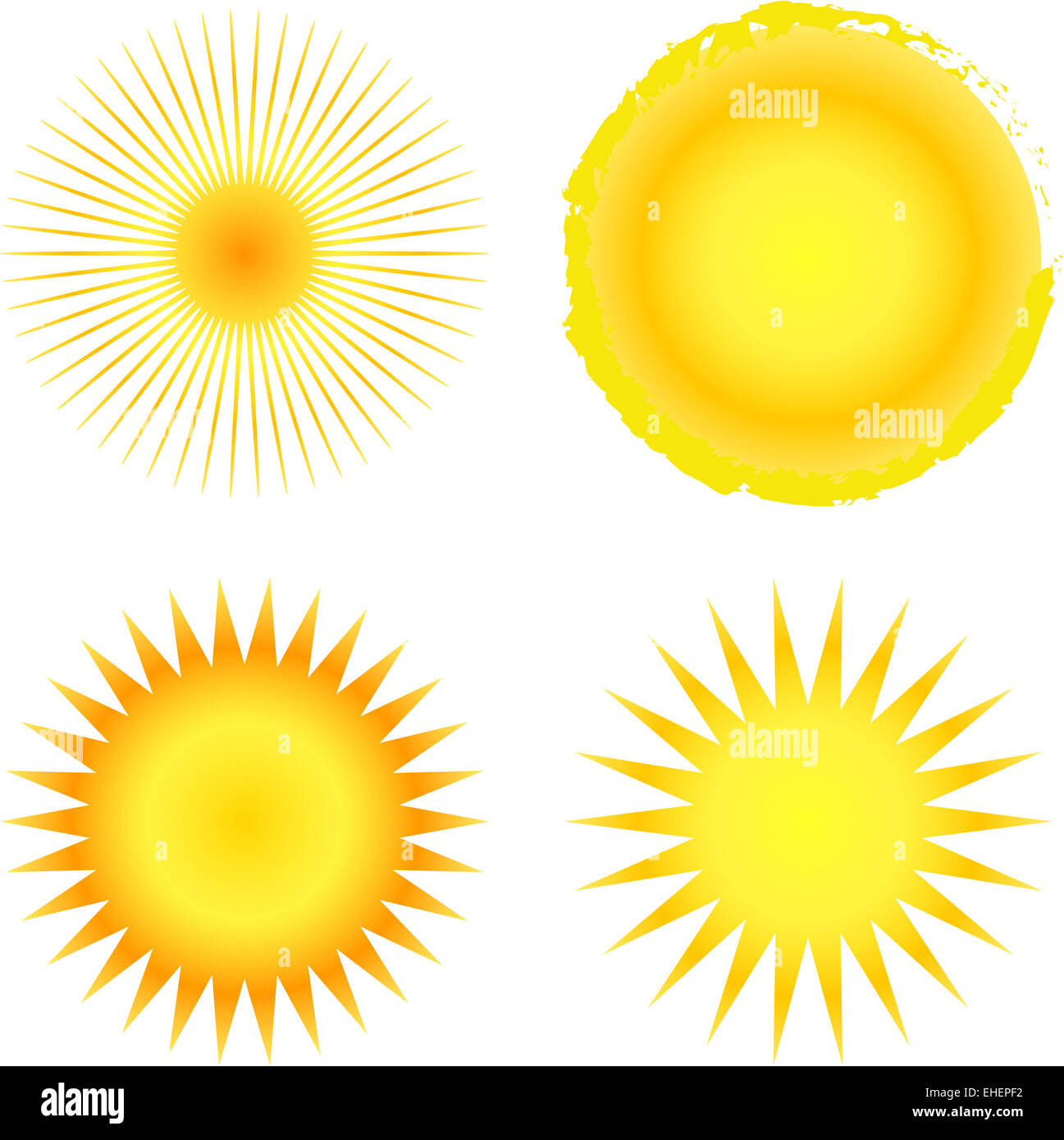 Graphic background yellow sun Stock Photo - Alamy
