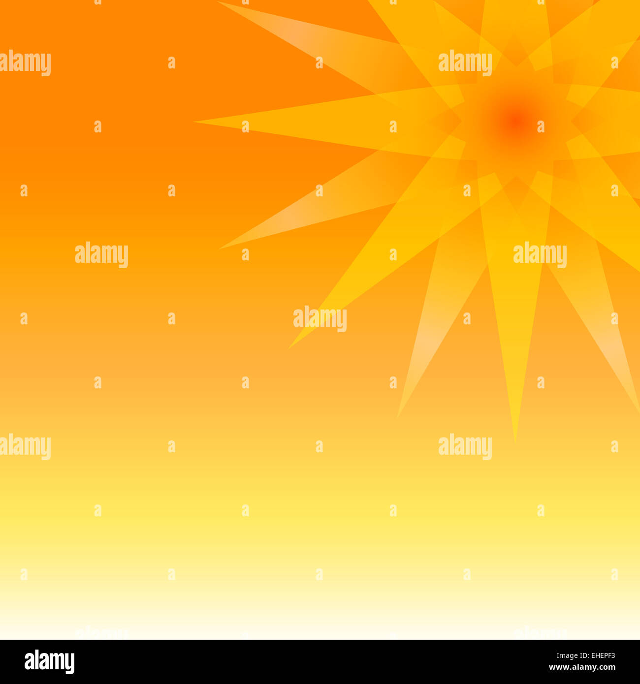 Graphic background yellow sun Stock Photo - Alamy
