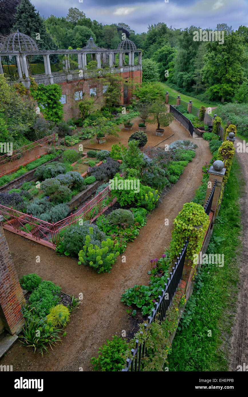 Old castle garden in a natural light Stock Photo - Alamy