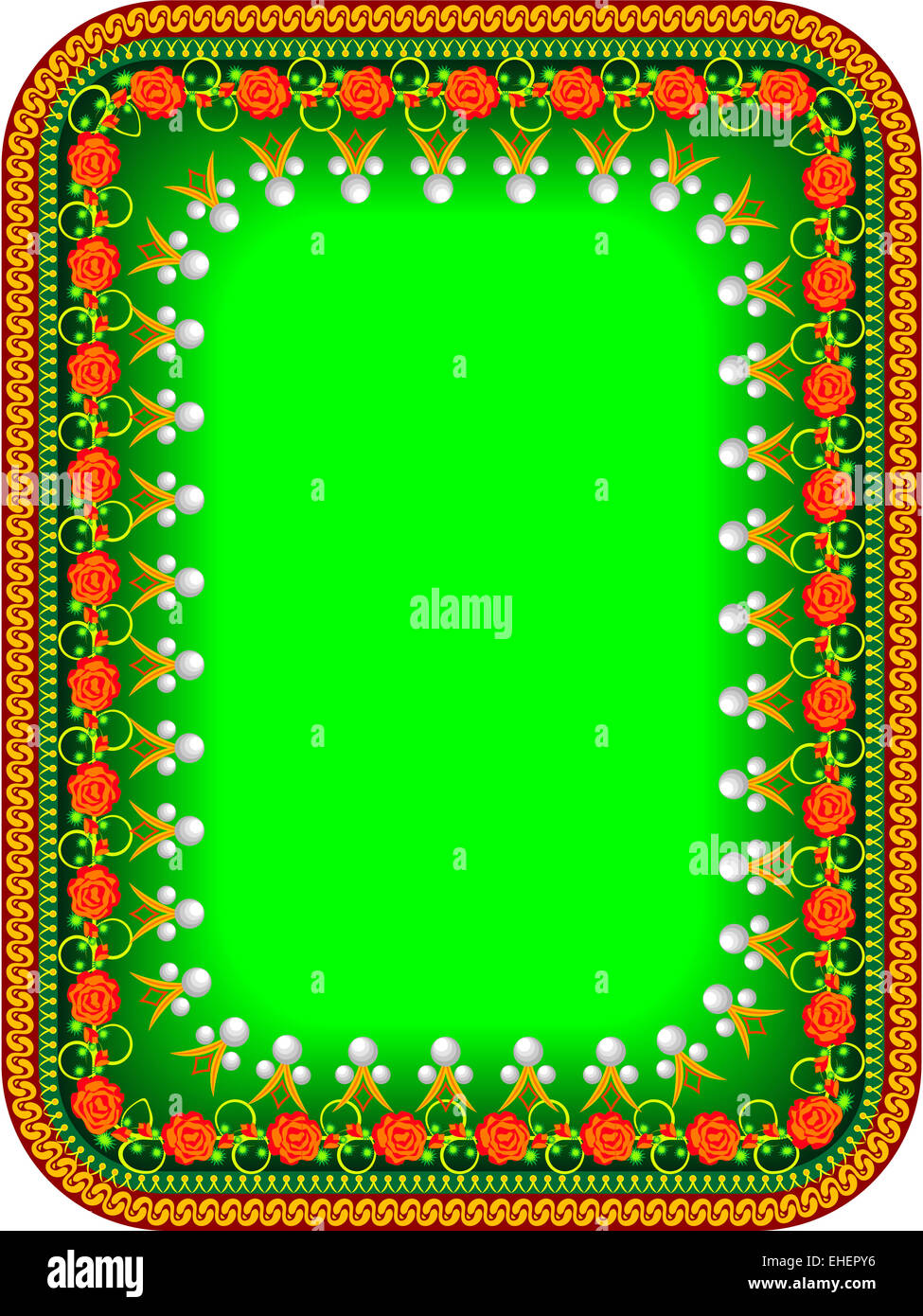 Frame in traditional Russian Stock Photo - Alamy