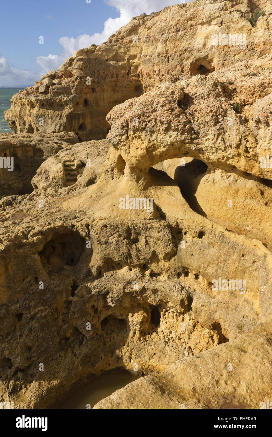 Rock formations of Algar Seco Stock Photo - Alamy