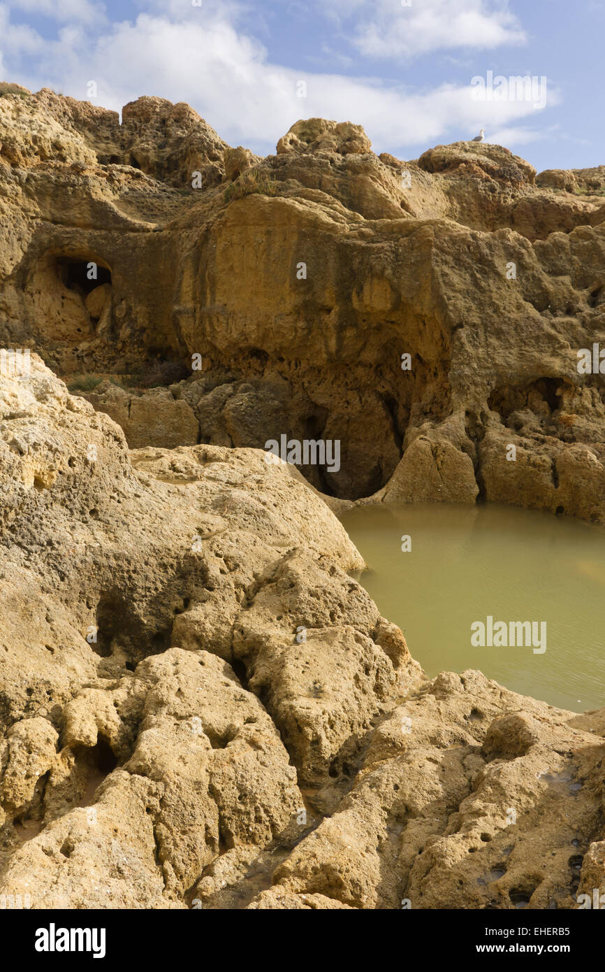 Rock formations of Algar Seco Stock Photo - Alamy