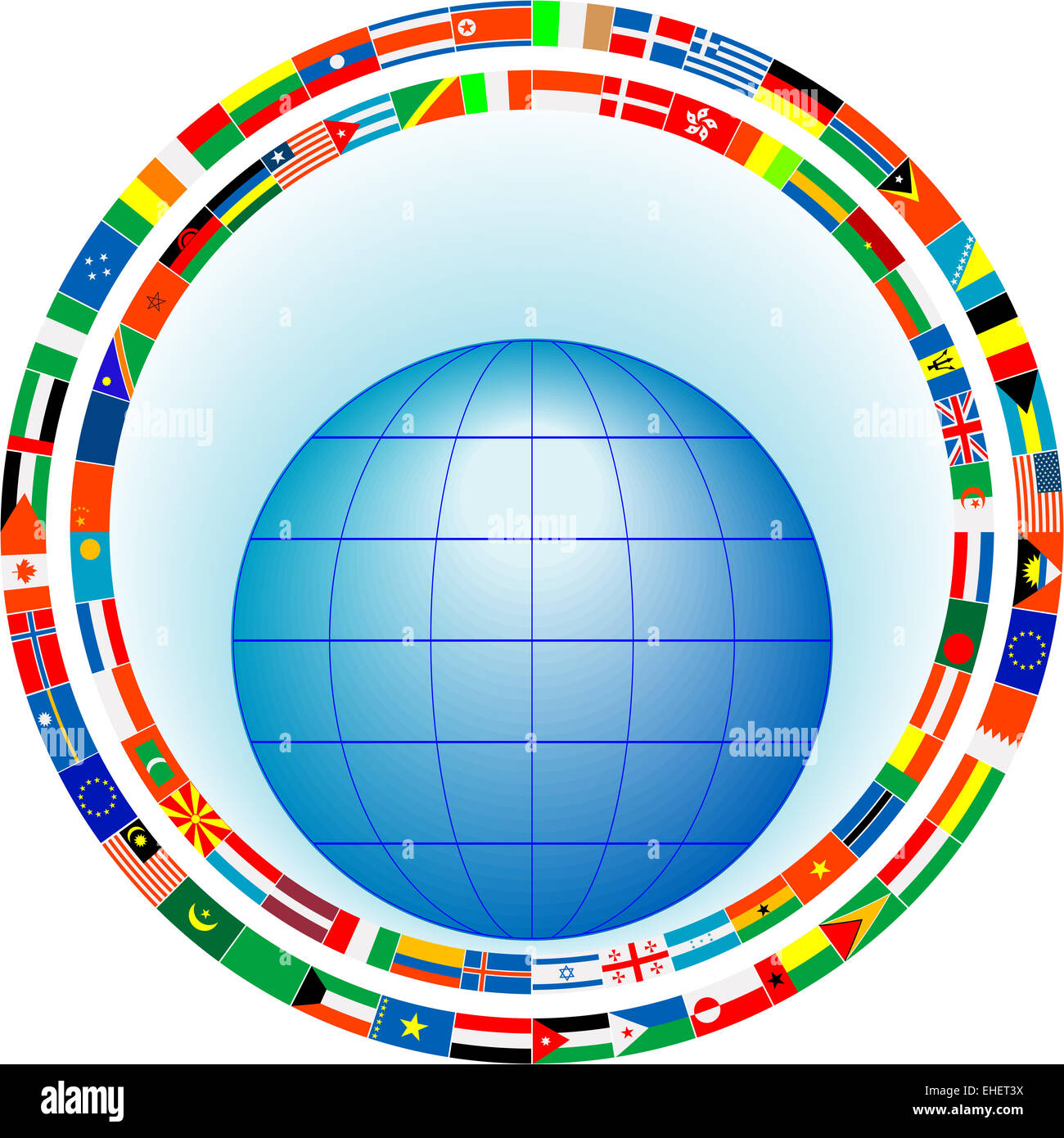 Flags of the world frame hi-res stock photography and images - Alamy