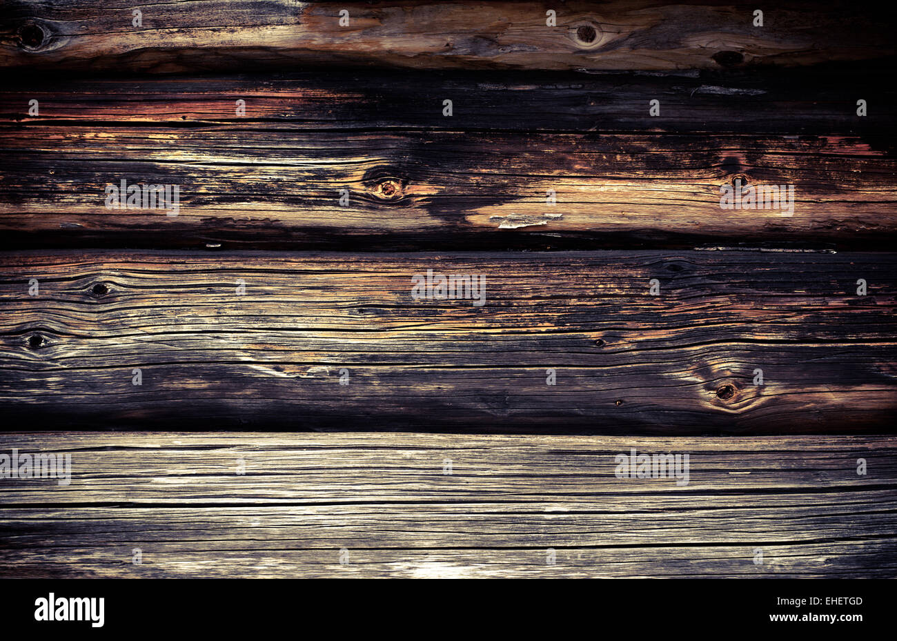 Old wall of logs Stock Photo - Alamy